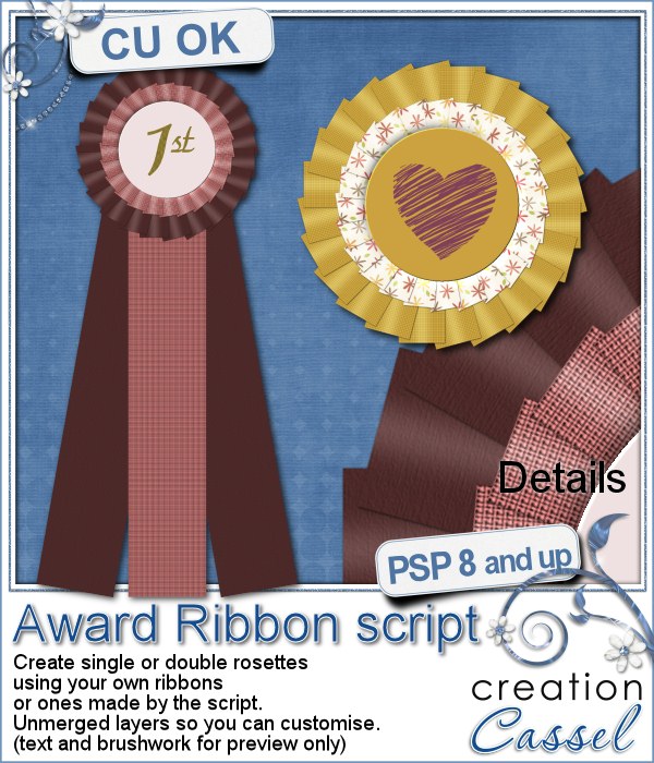 Award ribbon – new script | Creation Cassel