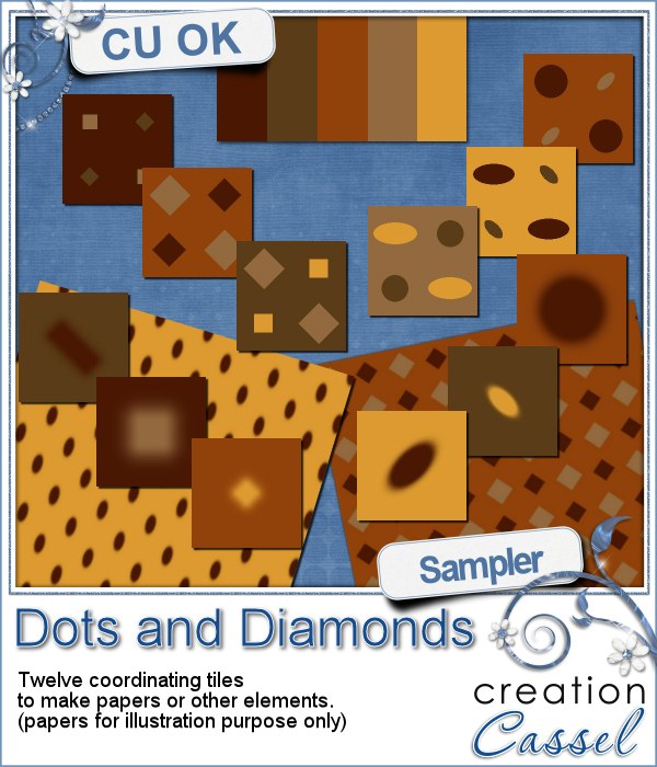 Dots and Diamonds sampler | Creation Cassel