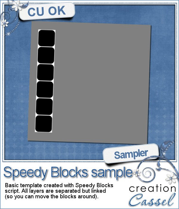 Speedy blocks template sampler | Creation Cassel