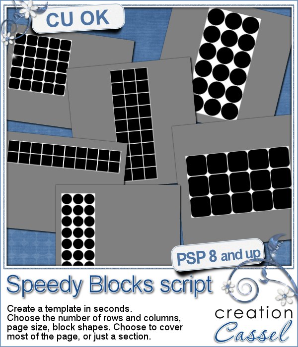 Speedy blocks – new script | Creation Cassel