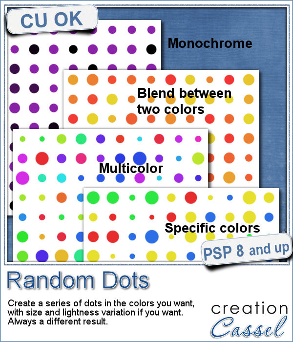 New script – Random Dots | Creation Cassel