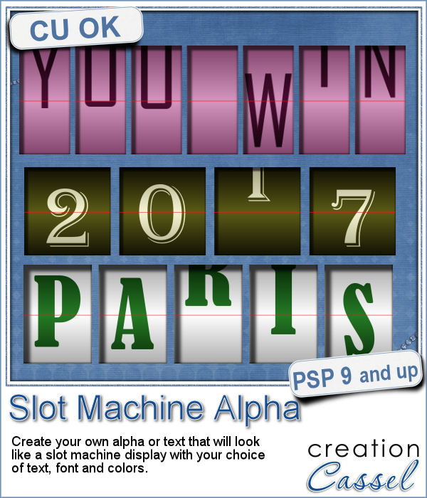 New script – Slot Machine Alpha | Creation Cassel
