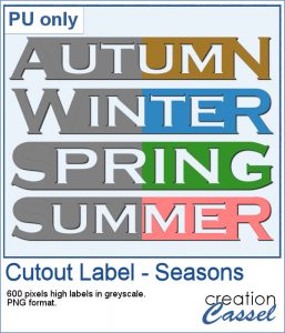 New script – Cutout Label | Creation Cassel