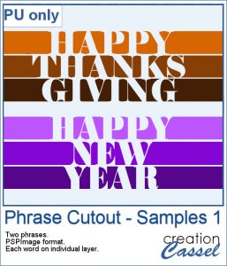 New script – Phrase Cutout | Creation Cassel