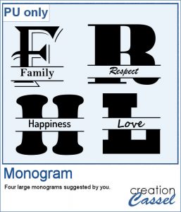New script - Monogram | Creation Cassel