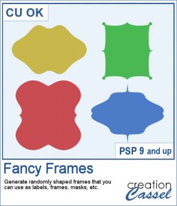New script – Fancy Frames | Creation Cassel