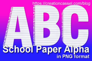 School Paper Alpha Freebie from Creation Cassel
