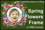 Spring Flowers Frame Freebie from Creation Cassel