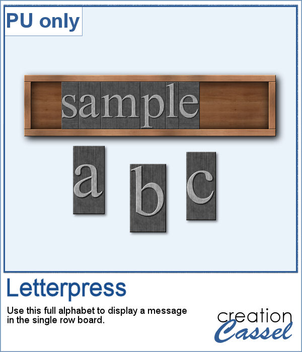 New script – Letterpress | Creation Cassel