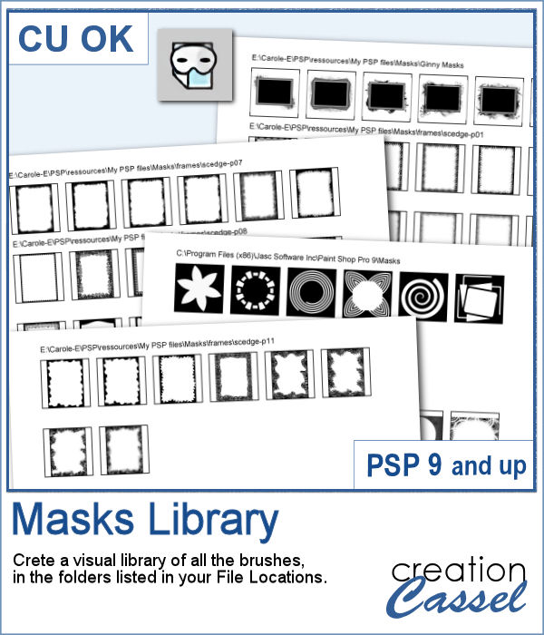 New script – Masks Library | Creation Cassel