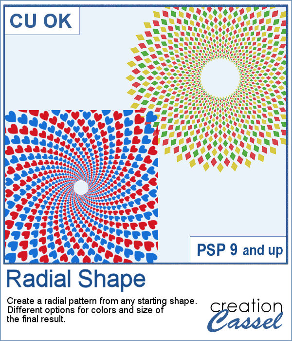 Radial Shape Script for PaintShop Pro – Creative Shapes