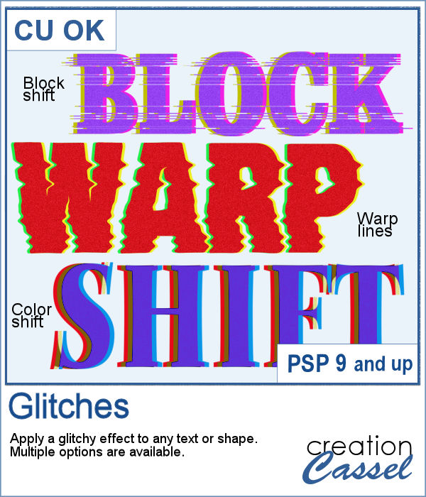 Glitches Script for PaintShop Pro – Digital Distortion