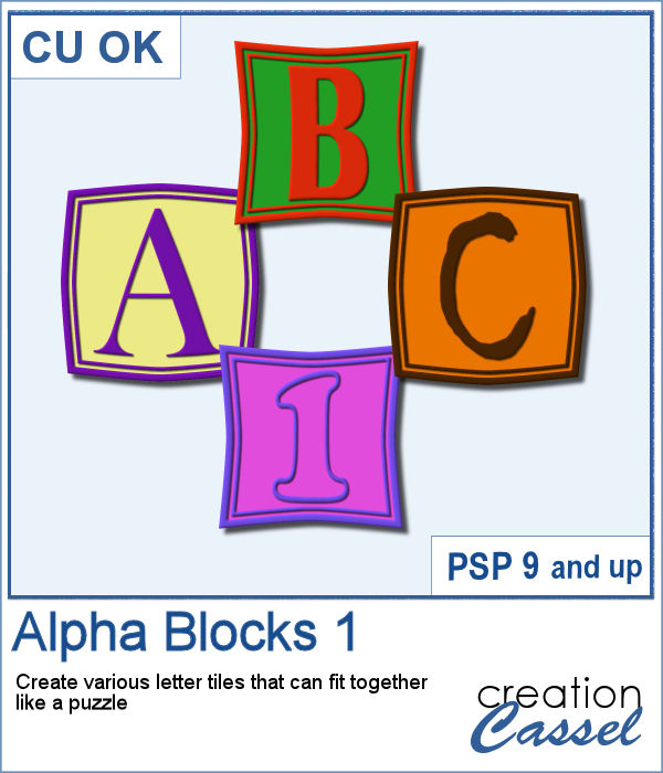 New script – Alpha Blocks 1 | Creation Cassel