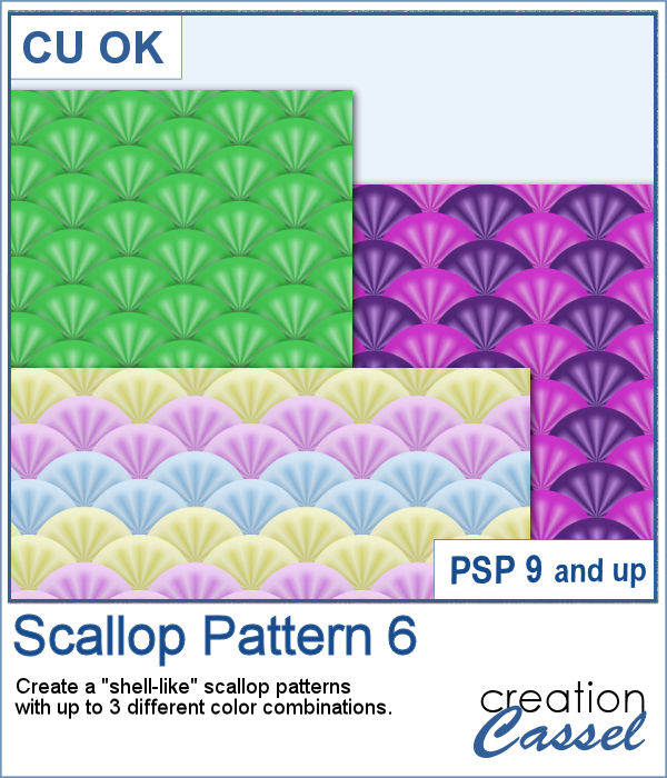 Scallop Pattern 6 Script for PaintShop Pro – Create Shell-Like Seamless ...
