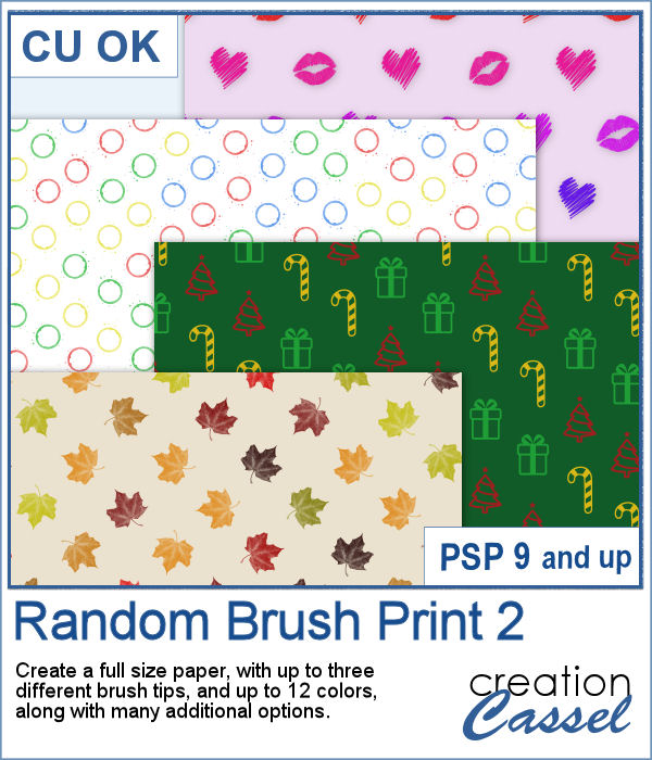 Random Brush Print 2 – Create Fun Brush Patterns